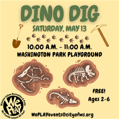 Dino Dig (Ages 2-6) | Piedmont Environmental Alliance