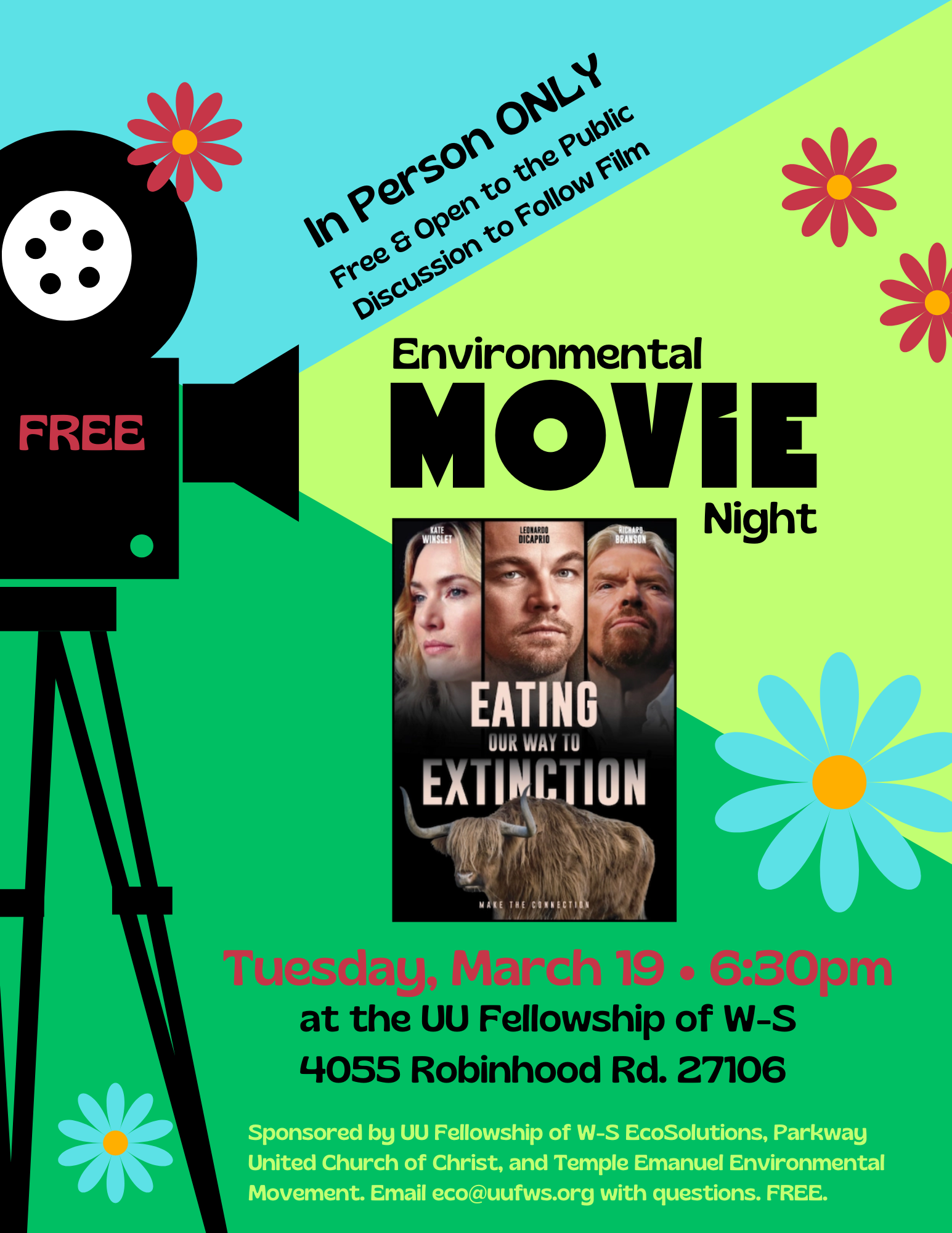 EcoSolutions Environmental Movie Night | Piedmont Environmental Alliance