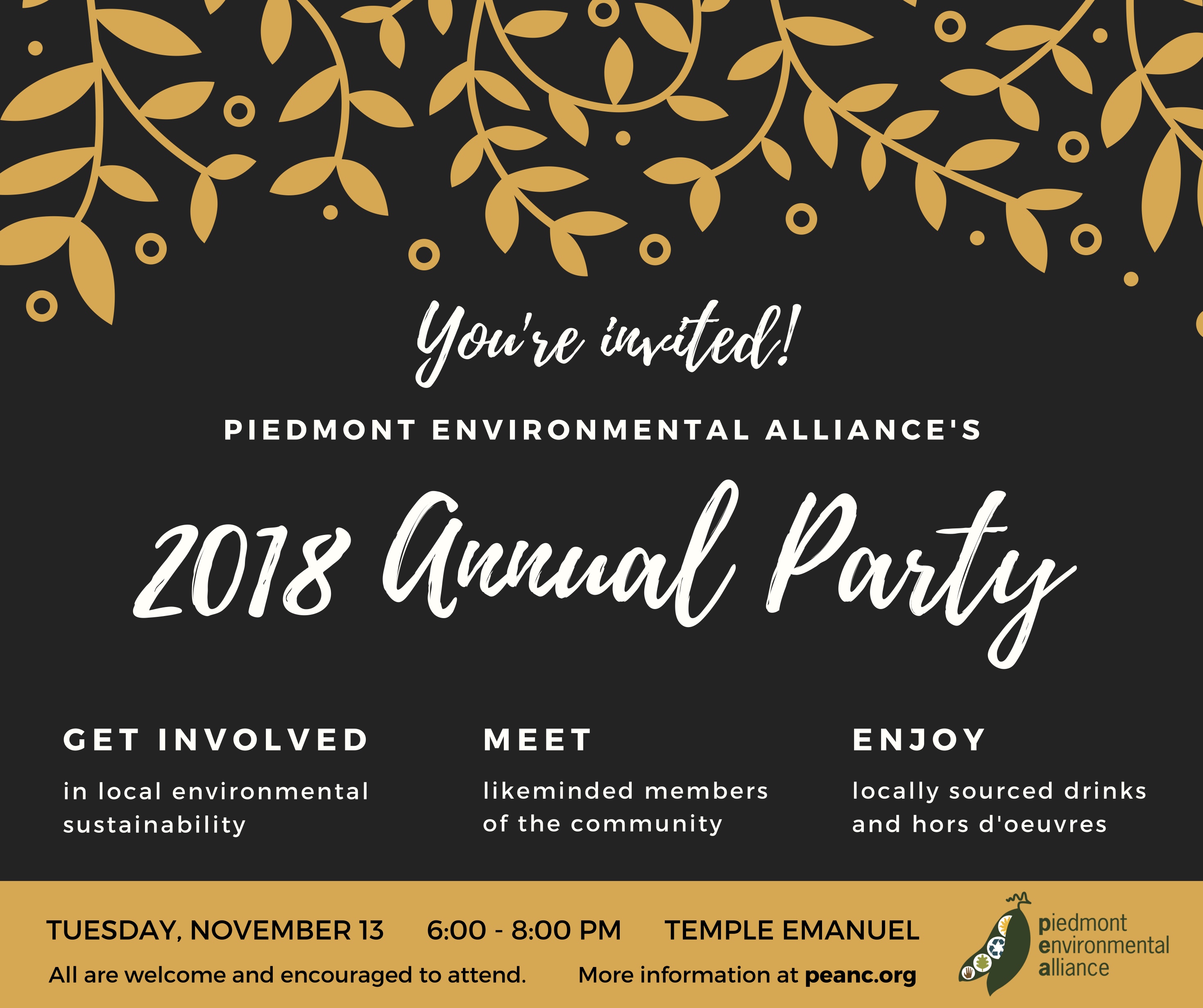 2018 Annual Party | Piedmont Environmental Alliance